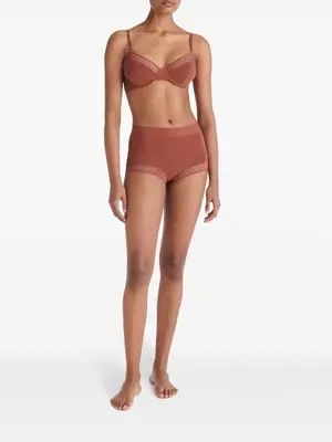 ERES Solange Graphic High-waist Briefs - Brown