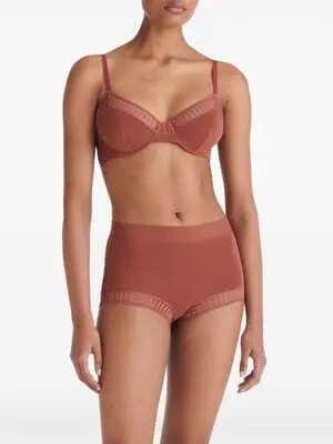 ERES Solange Graphic High-waist Briefs - Brown