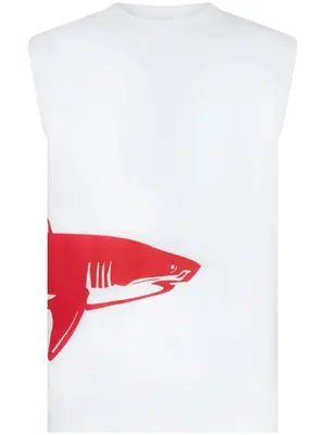 LET'S SWIM Shark-print Tank Top