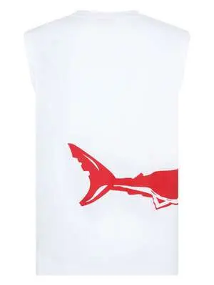 LET'S SWIM Shark-print Tank Top