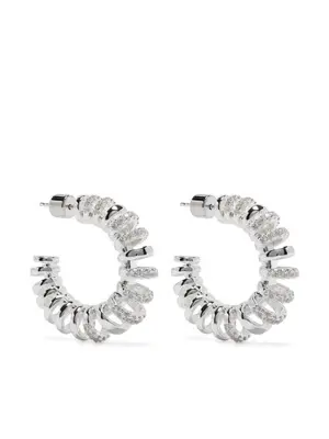 EMILI Lucia Hoop Earrings - Silver