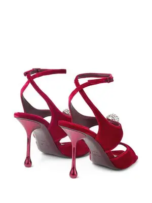 JIMMY CHOO 95 Orb Sandals - Red