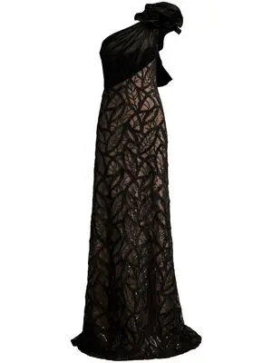 Tadashi Shoji Caraway One-shoulder Gown