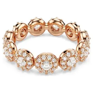 SWAROVSKI Angelic Ring With Cushion-cut Crystal And Pavé Accents - White