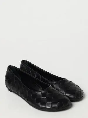 Bottega Veneta Woven Ballet Flats - Black