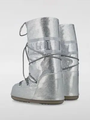 Moon Boot Lace-up Boots - Silver