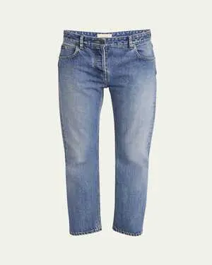 THE ROW Riaco Cropped Jeans - Blue