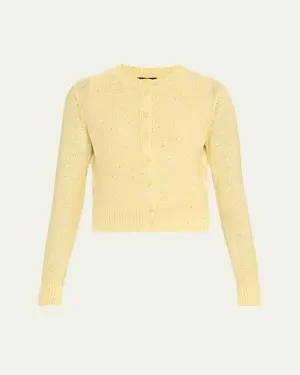 Akris Akris Micro Sequined Knit Cardigan - Mimosa