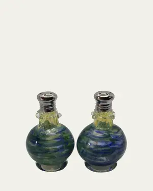 GLASS ACT Festival Cloud Salt And Pepper Shakers - Multi