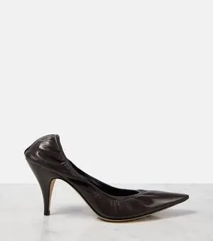 THE ROW Uxor Leather Pumps