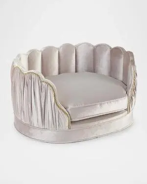 HAUTE HOUSE Lily Rose Velvet Pet Bed