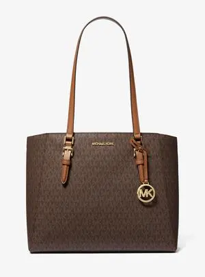 Michael Kors Charlotte Large 3-in-1 Signature Logo Tote Bag - Brown