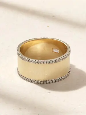 Mateo Edge Cigar 14-karat Diamond Ring