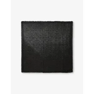 Zadig&Voltaire Glenn Monogram-jacquard Metallic-woven Scarf - Silver