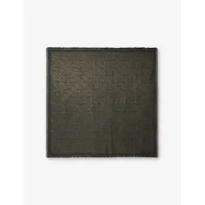 Zadig&Voltaire Glenn Monogram-jacquard Metallic-woven Scarf - Street
