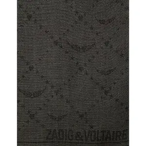 Zadig&Voltaire Glenn Monogram-jacquard Metallic-woven Scarf - Street