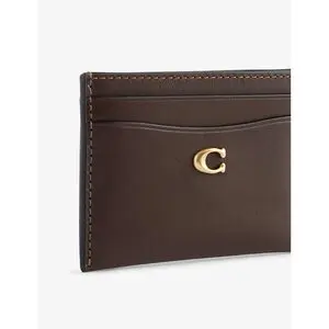 COACH Essentials Leather Card Case - B4/maple
