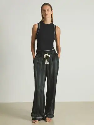 REISS Lea Cotton-blend Sleeveless Top