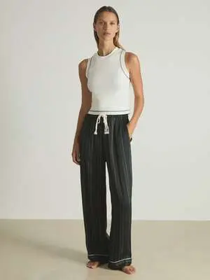 REISS Lea Cotton-blend Sleeveless Top