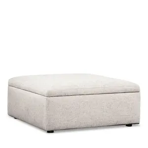 Bloomingdale'S Alice Large Square Storage Ottoman, In Fabric - Lovely Dove