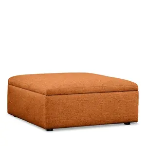 Bloomingdale'S Alice Large Square Storage Ottoman, In Fabric - Lovely Russet