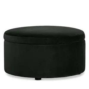 Bloomingdale'S Alta Medium Circle Ottoman - Monaco Emerald