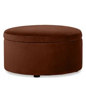 Bloomingdale'S Alta Medium Circle Ottoman - Monaco Rust