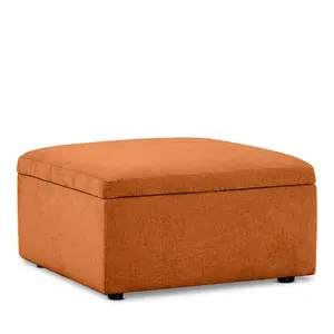 Bloomingdale'S Alice Medium Square Storage Ottoman, In Fabric - Lovely Russet