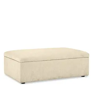 Bloomingdale'S Auburn Large Rectangle Storage Ottoman, In Fabric - Opulent Snow