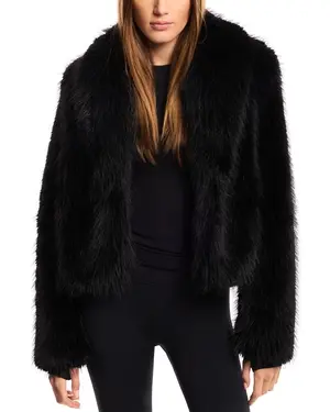 Sam. Vanessa Faux Fur Cropped Coat