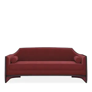CARACOLE The Cat's Meow Sofa - Almost Black/rouge
