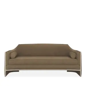 CARACOLE The Cat's Meow Sofa - Soft Silver Paint/caramel