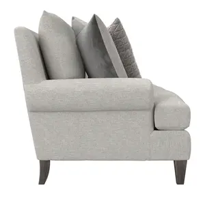 BERNHARDT Isabella Gray Fabric Sofa - - Grey