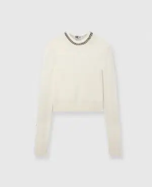 Stella McCartney Falabella Chain Fine-knit Sweater