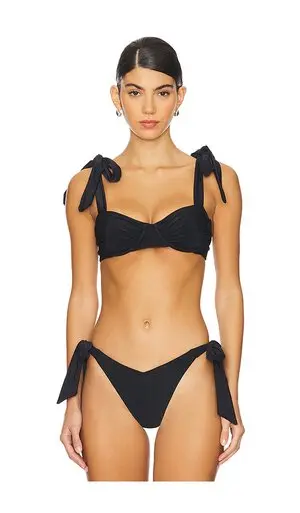 Beach Riot Delilah Bikini Top - Black