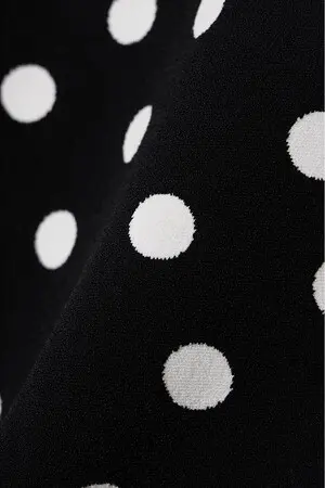 Carolina Herrera Cropped Polka Dot Top