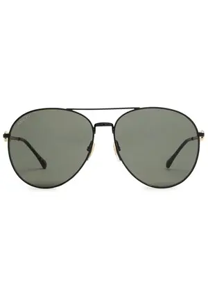 Gucci Aviator Metal Designer Sunglasses