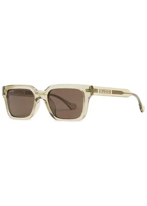 Gucci Rectangle Frame Sunglasses - Green