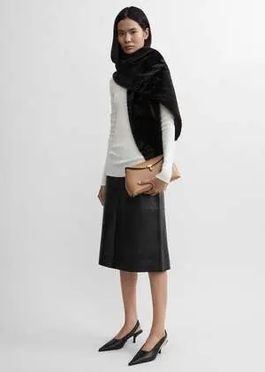 TOTEME T-lock Leather Clutch - Beige