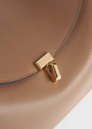 TOTEME T-lock Top Handle Bag - Camel