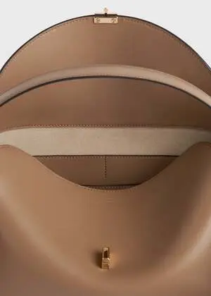 TOTEME T-lock Top Handle Bag - Camel