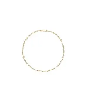 Tory Burch Icon Pavé Chain Necklace - Tory Gold/crystal