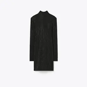 Tory Burch Embellished Viscose Turtleneck Dress
