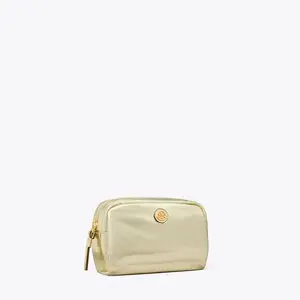Tory Burch Virginia Metallic Curved Cosmetic Case