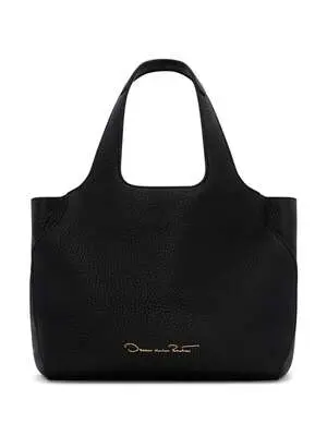 Oscar De La Renta Laser-cut Mini Tote - Black
