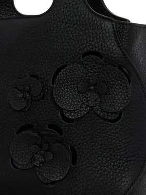 Oscar De La Renta Laser-cut Mini Tote - Black