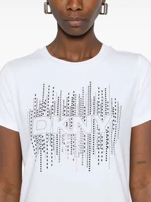 Dkny Logo-embellished T-shirt - White