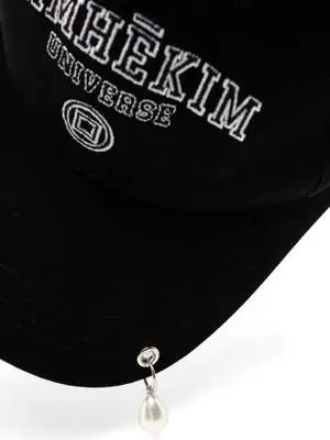 KIMHEKIM Pearl Pierced Cap