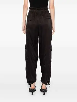 GANNI Washed Satin Trousers