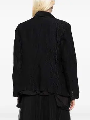 Comme Des Garçons Fringed-edge Blazer